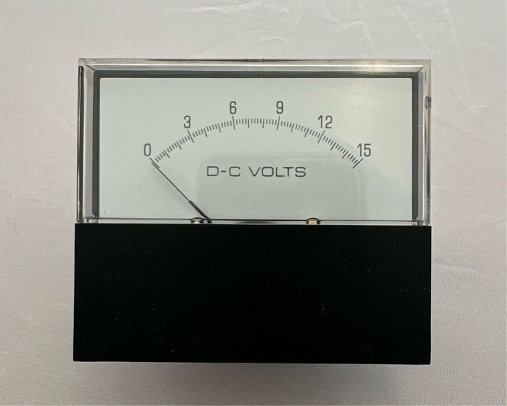 Boat Voltmeter 2inch 0-15V DC Panelmeter [H95241] – Robinson Instruments