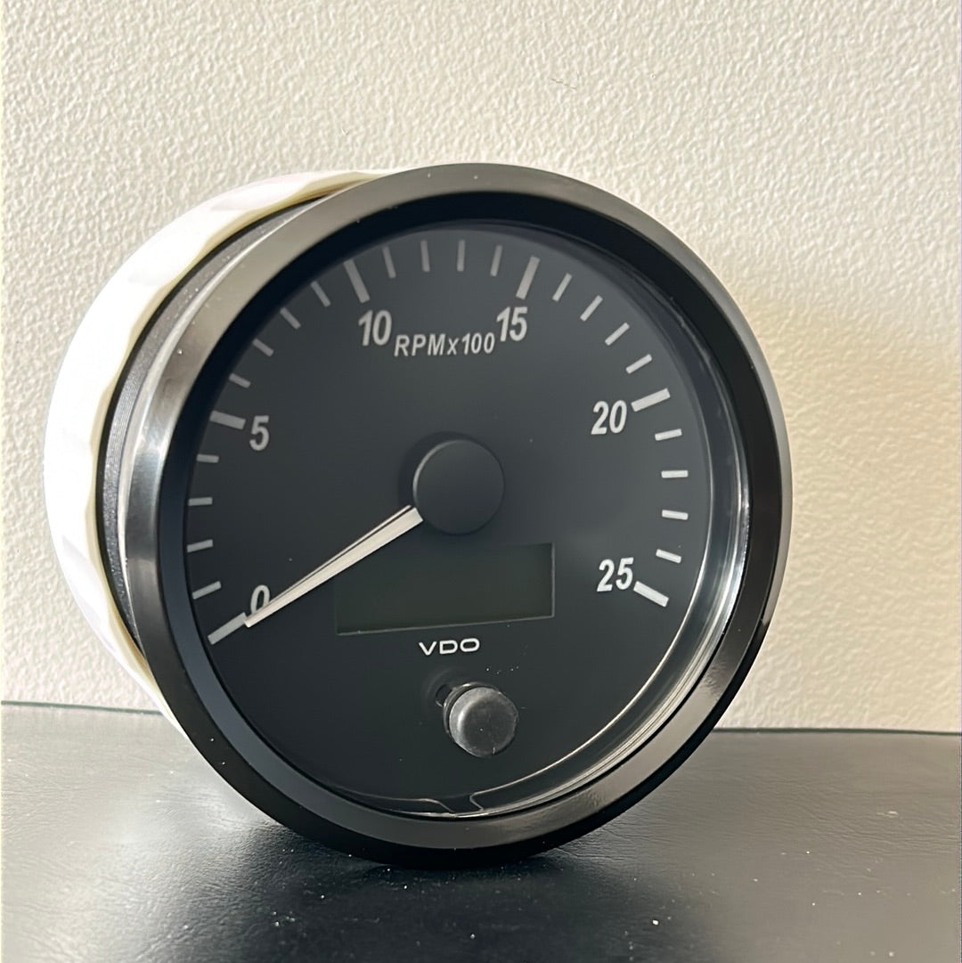Tachometer Electric 100mm 2500RPM 12/24v [VDO SINGLE VIU] [A2C38328200 ...