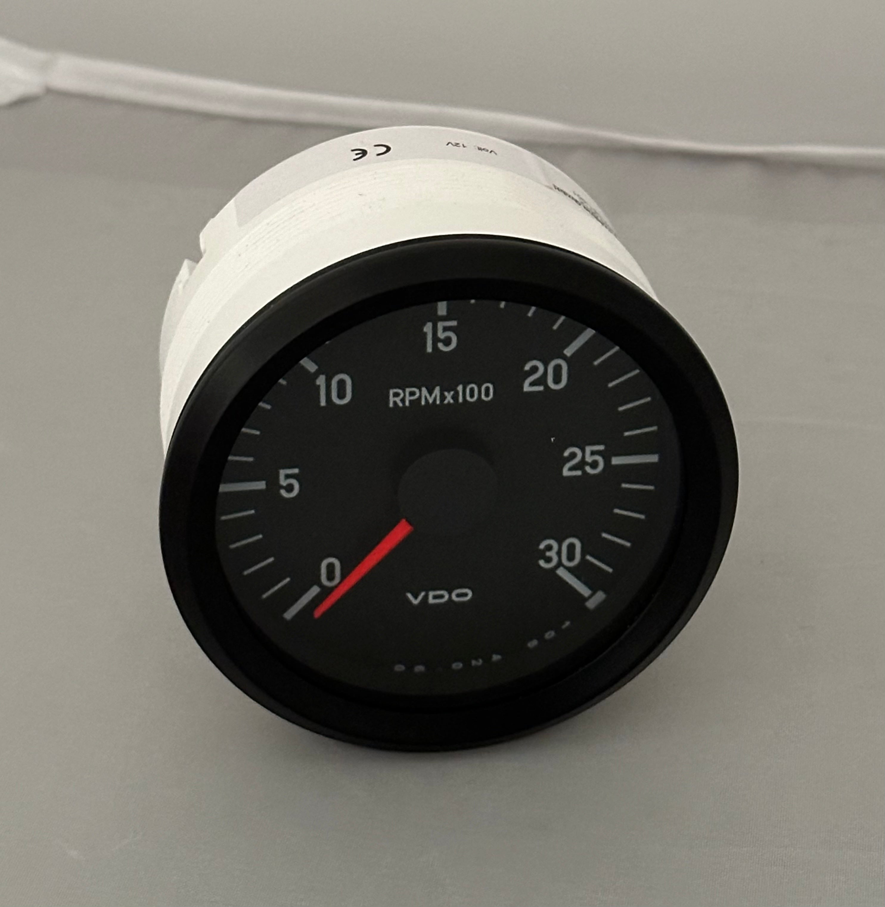 Tachometer Inter 3000RPM 80MM 12V [VDO COCKPIT INT.] [333035001 ...