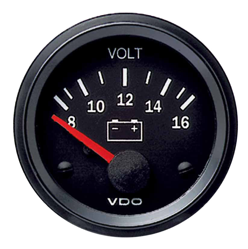 VDO Voltmeter 9 to 16V 52mm Round Analogue [VDO COCKPIT VISION] [33201 ...